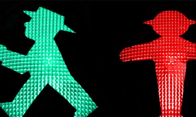Berlin Crosswalk Signs Walk, Don't Walk – Keith Martin: Design